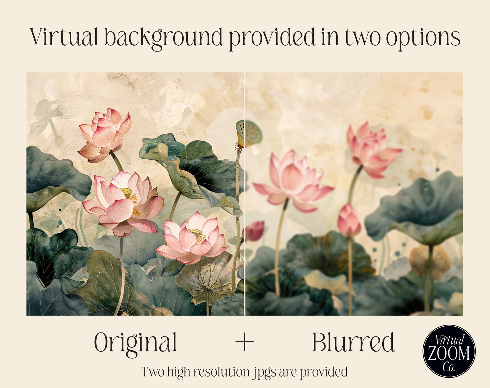 Zoom Background Lotus Water Garden Zoom Image Japanese Water Lilies ...