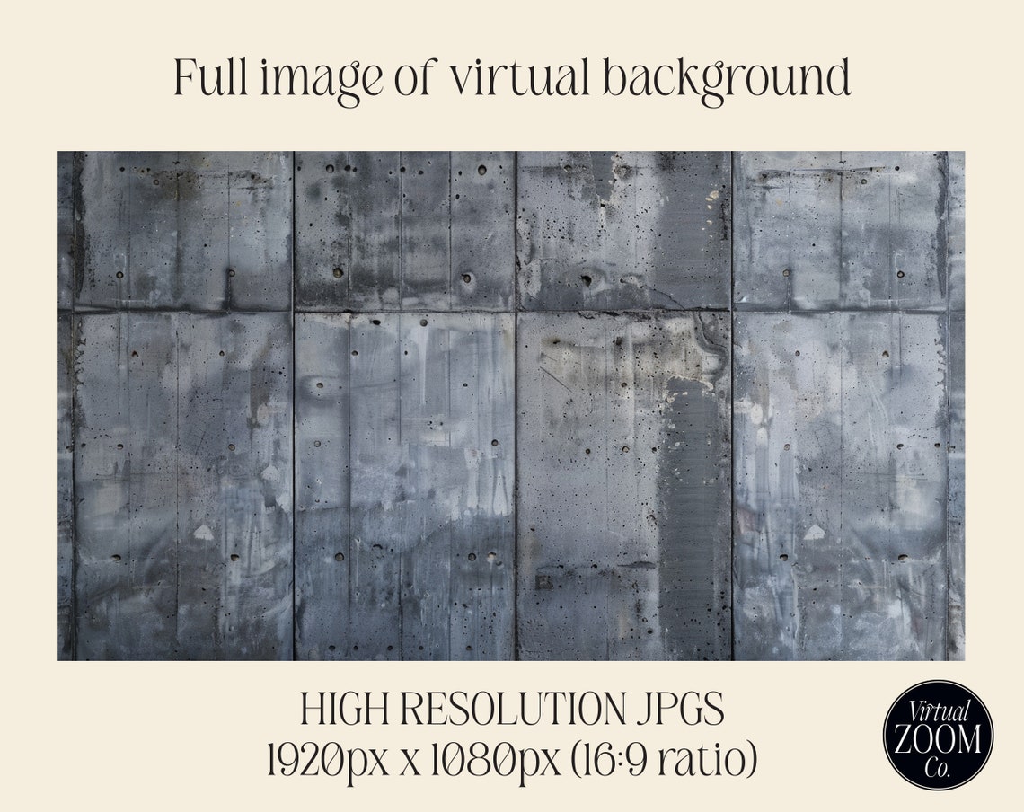 Zoom Background, Concrete Room, Grey Walls, Concrete Wall Zoom ...