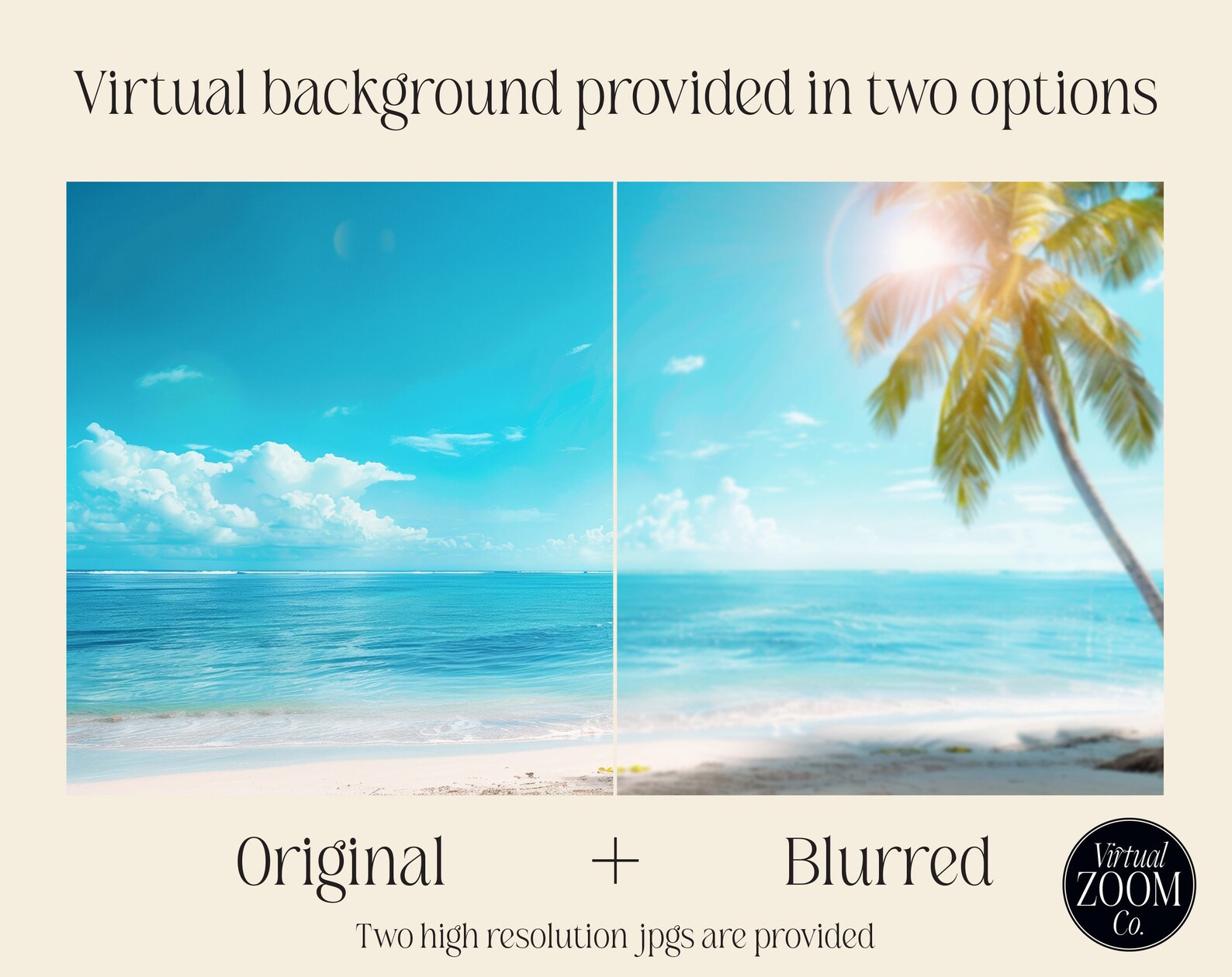 Zoom Background Beach Zoom Virtual Background Beaches Zoom Tropical ...