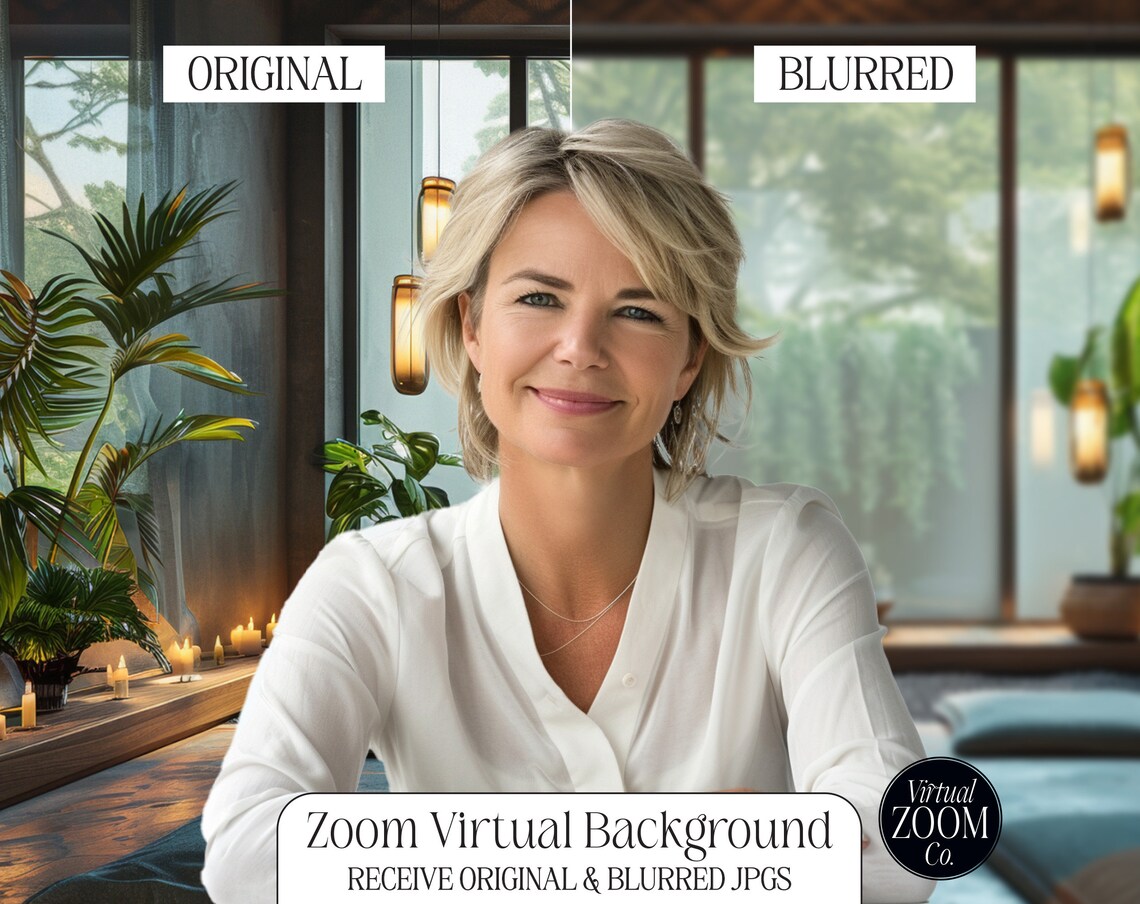 Zoom Background Wellness Retreat Zoom Virtual Background Zen Zoom Spa ...