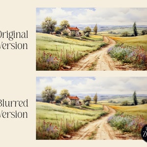 Zoom Background Country Farm Zoom Farm Painting Countryside Art Virtual ...