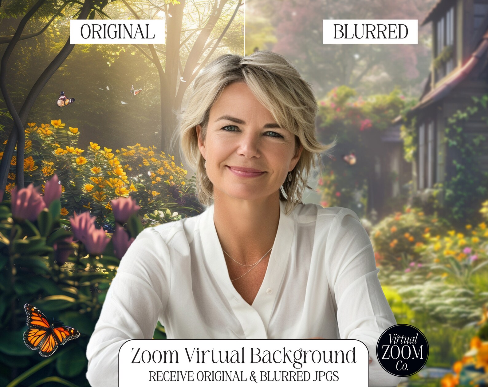 Zoom Background Spring Cottage Garden Zoom Flowers Zoom Photo Nature ...