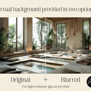 Zoom Background Yoga Retreat Wellness Retreat Weekend Spa Retreat Zoom Zen Calming Virtual ...