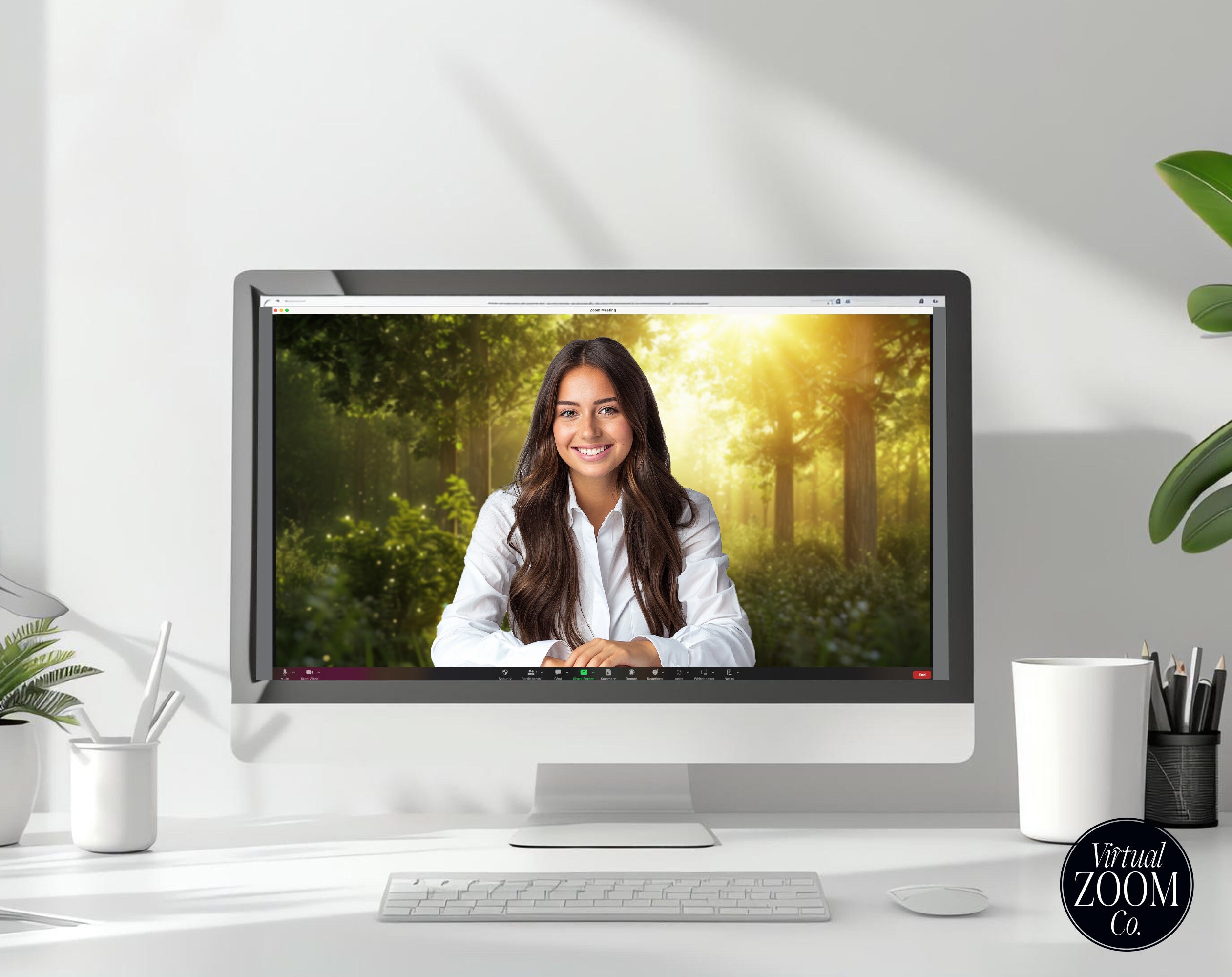 Zoom Background Nature Zoom Office Background Tropical Plants Zoom ...