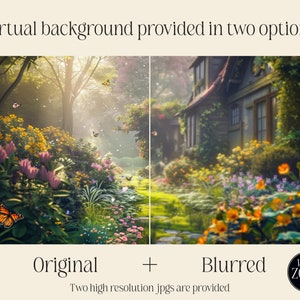 Zoom Background Spring Cottage Garden Zoom Flowers Zoom Photo Nature ...