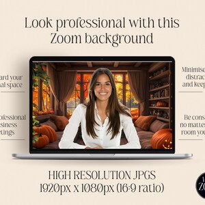 Zoom Background Cabin With Pumpkins Virtual Background Fall Trees Zoom ...