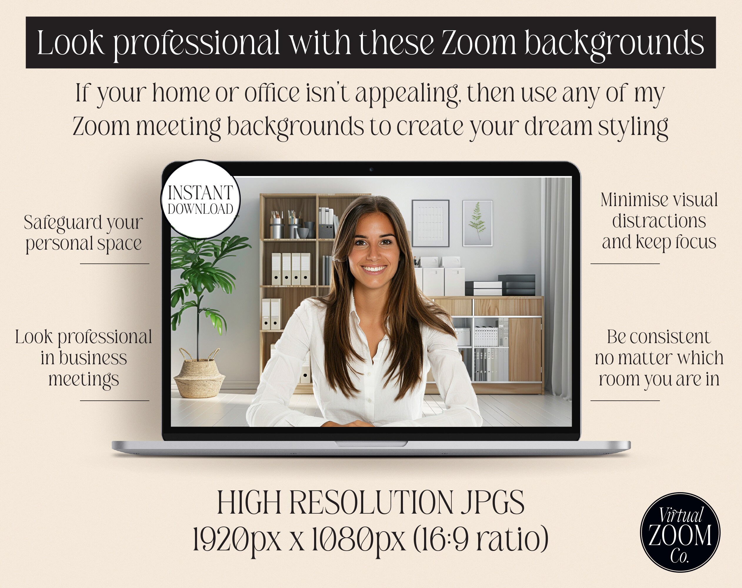 Zoom Background Home Office Zoom Office Background Virtual Background ...