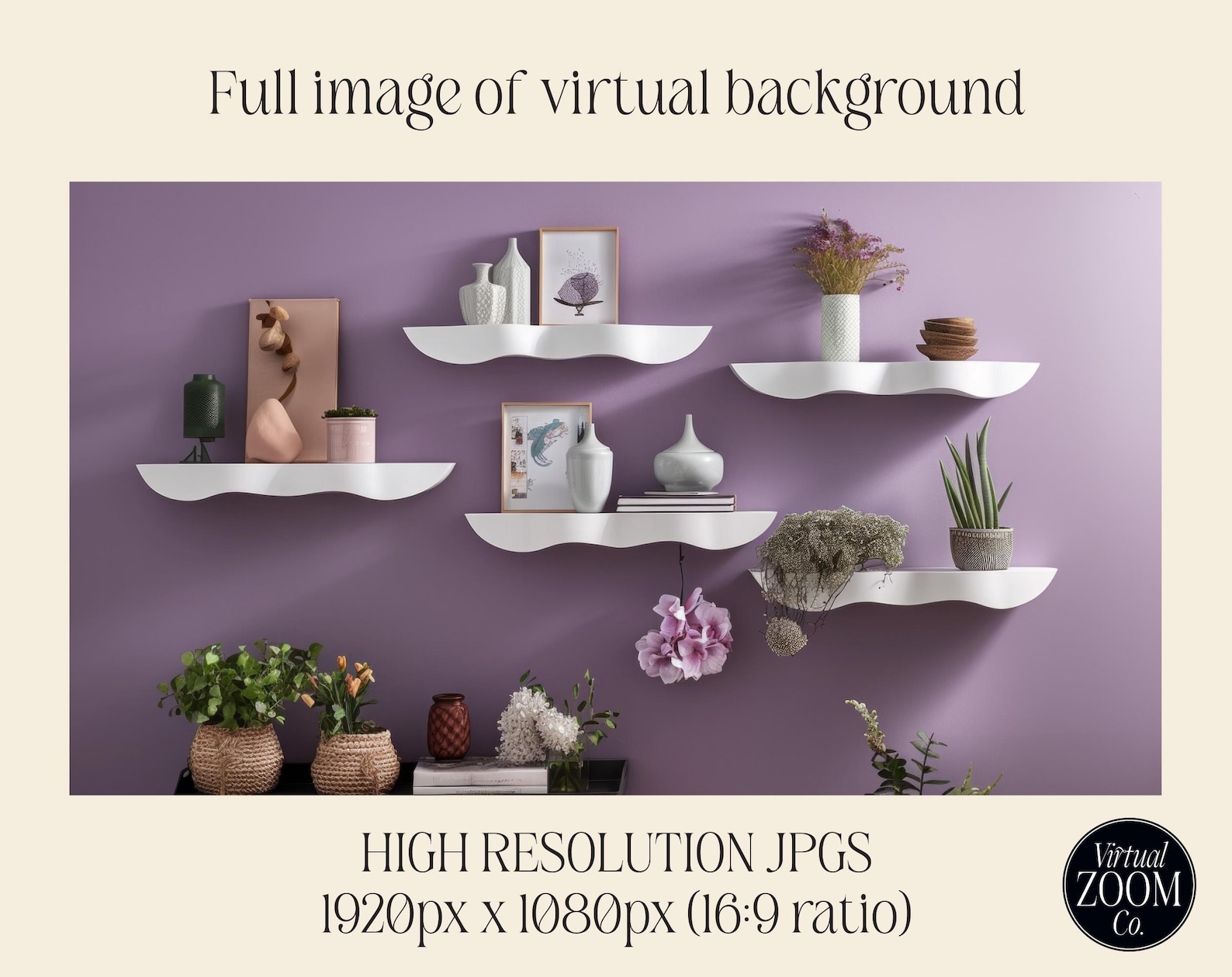 Zoom Background Purple Zoom Home Office Virtual Background Purple ...