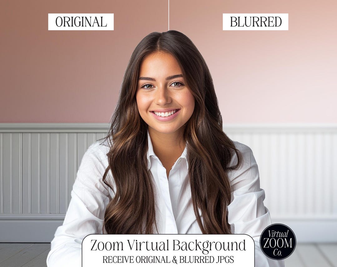 Zoom Background Pink Wall Zoom Minimalist Office Background Zoom ...