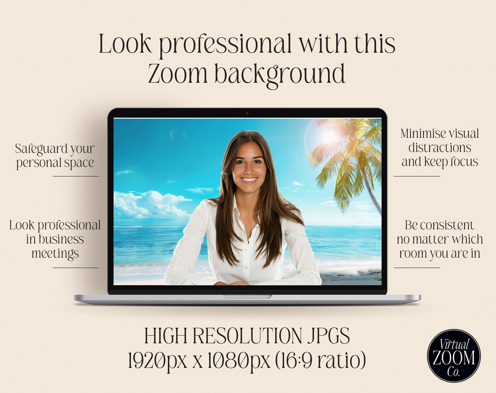 Zoom Background Beach Zoom Virtual Background Beaches Zoom Tropical ...