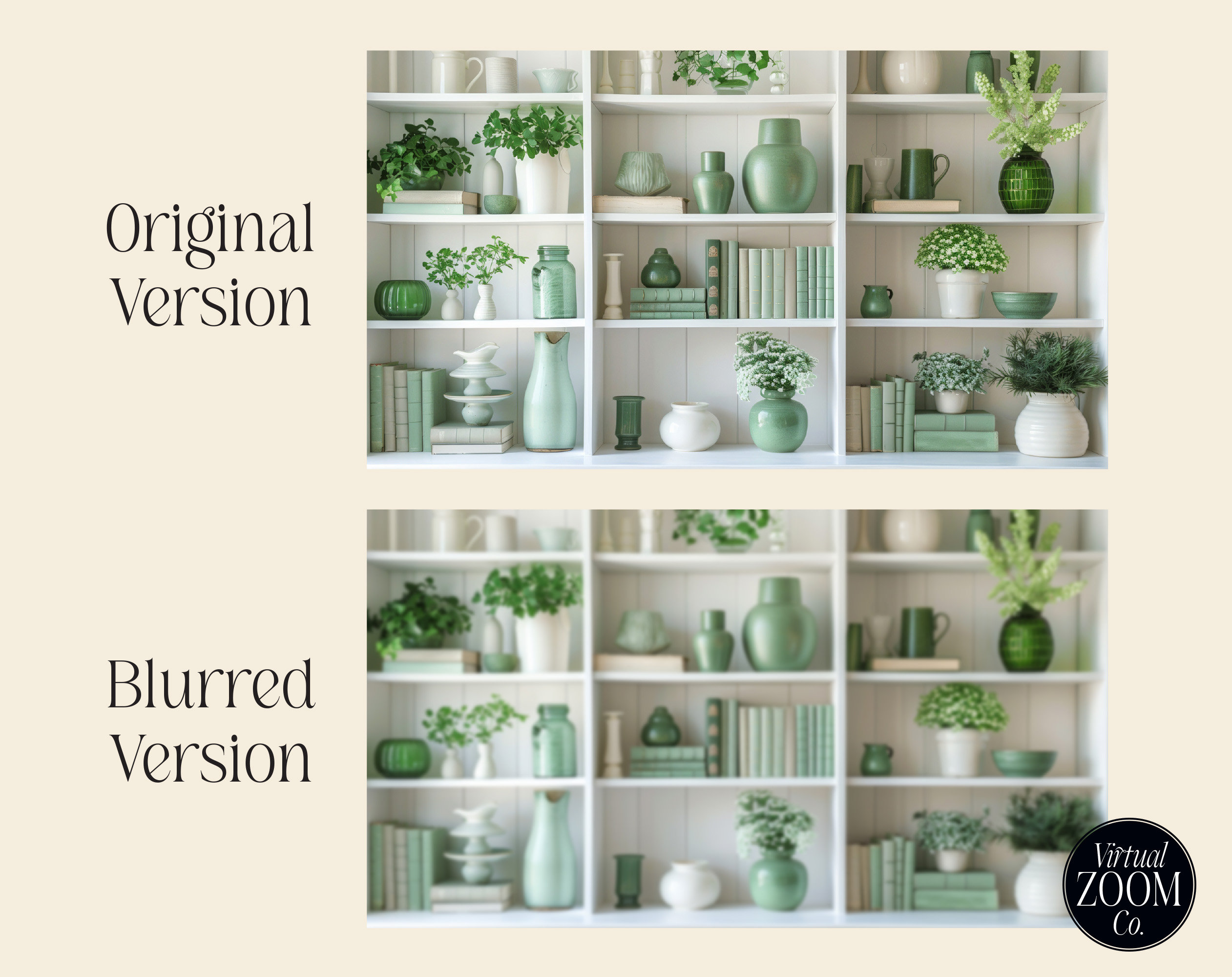 Zoom Background Bookshelf With Green Virtual Background Bookshelf for ...
