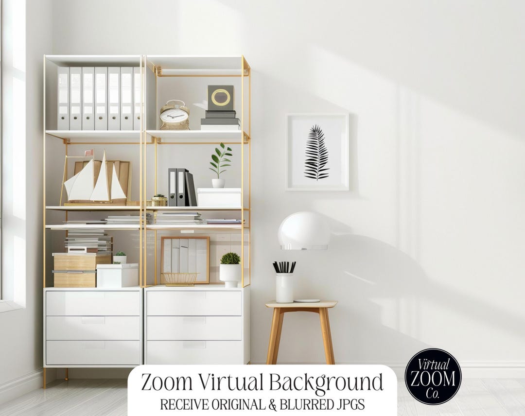 Zoom Background Neutral Home Office Professional Zoom Background ...