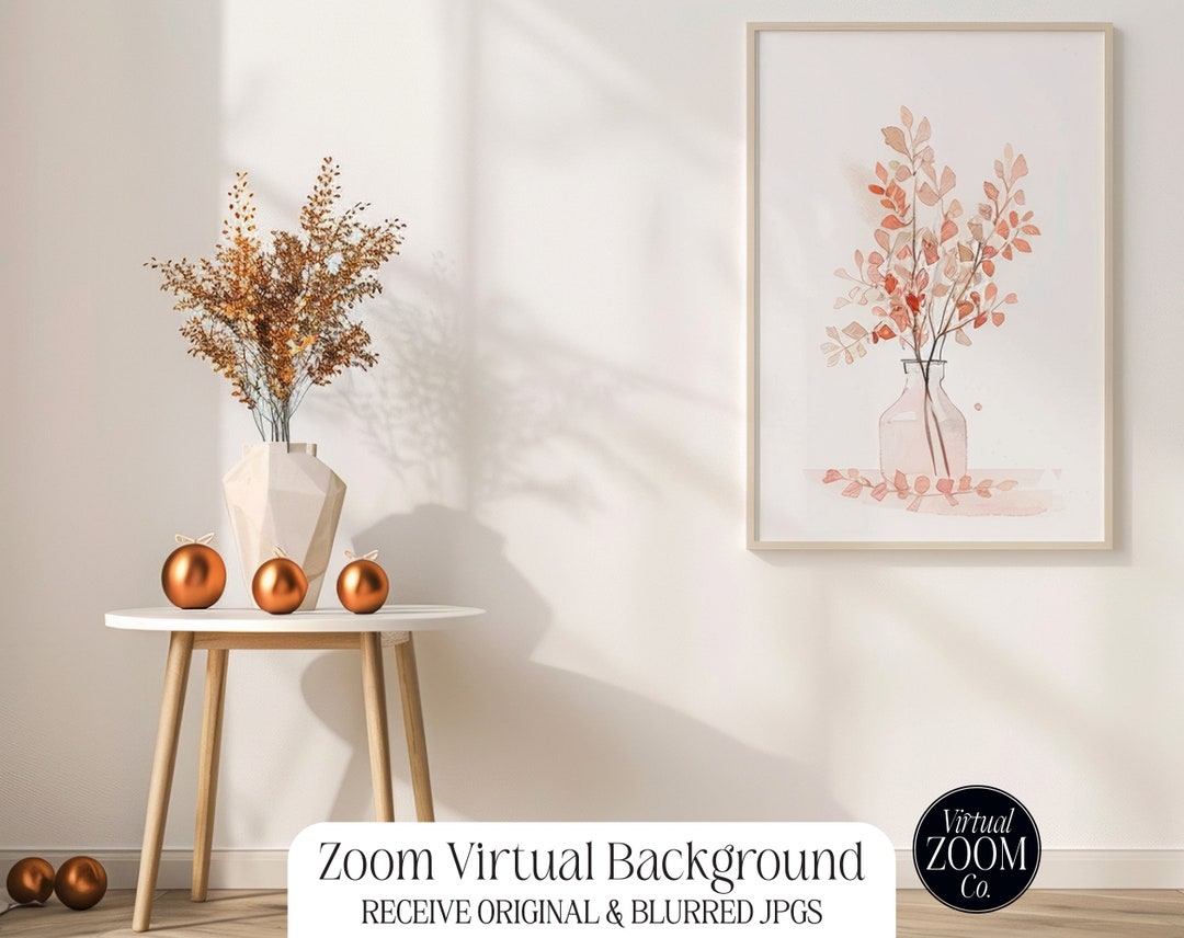 Zoom Background Professional Zoom Background Luxury Home Rose Gold Zoom ...