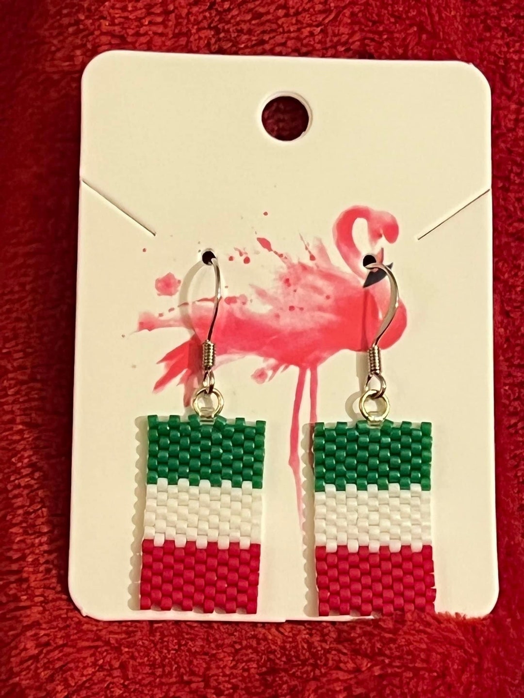 Italy Flag Earrings - Etsy