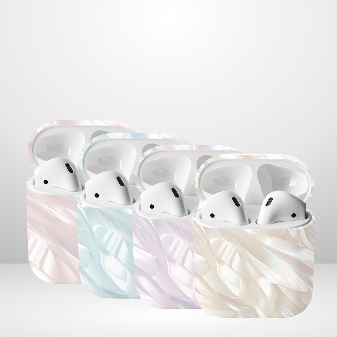 Airpods Case in Mother of Pearl Look AirPod Case Pearl Glossy Pearl ...