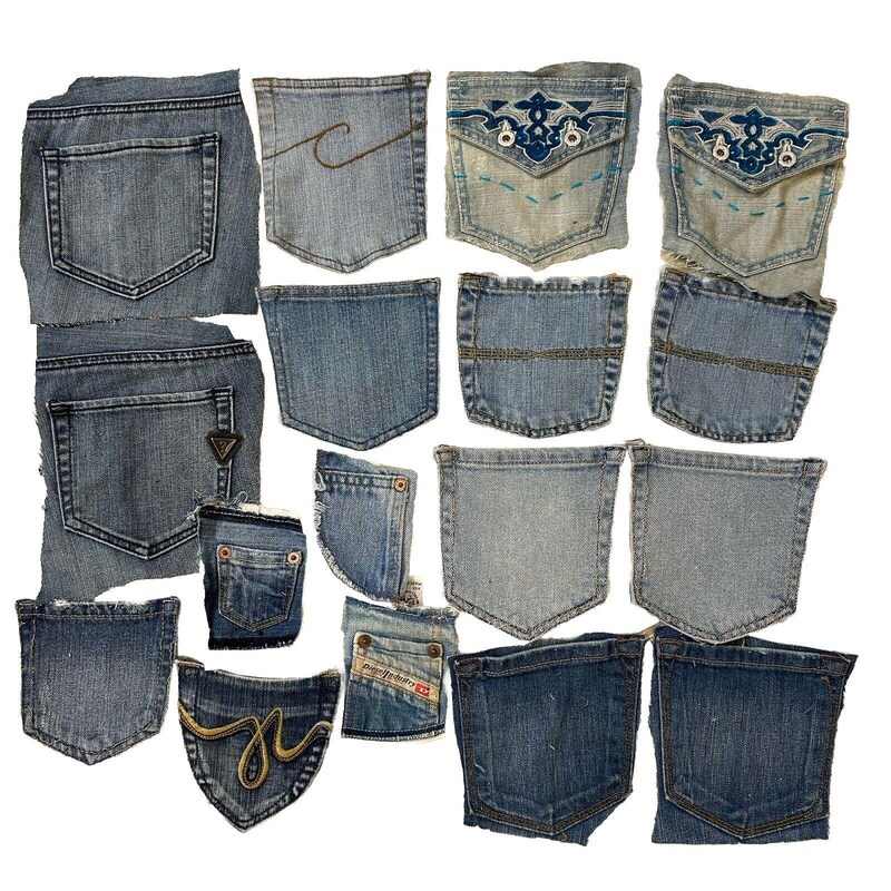 Denim Pockets - Etsy