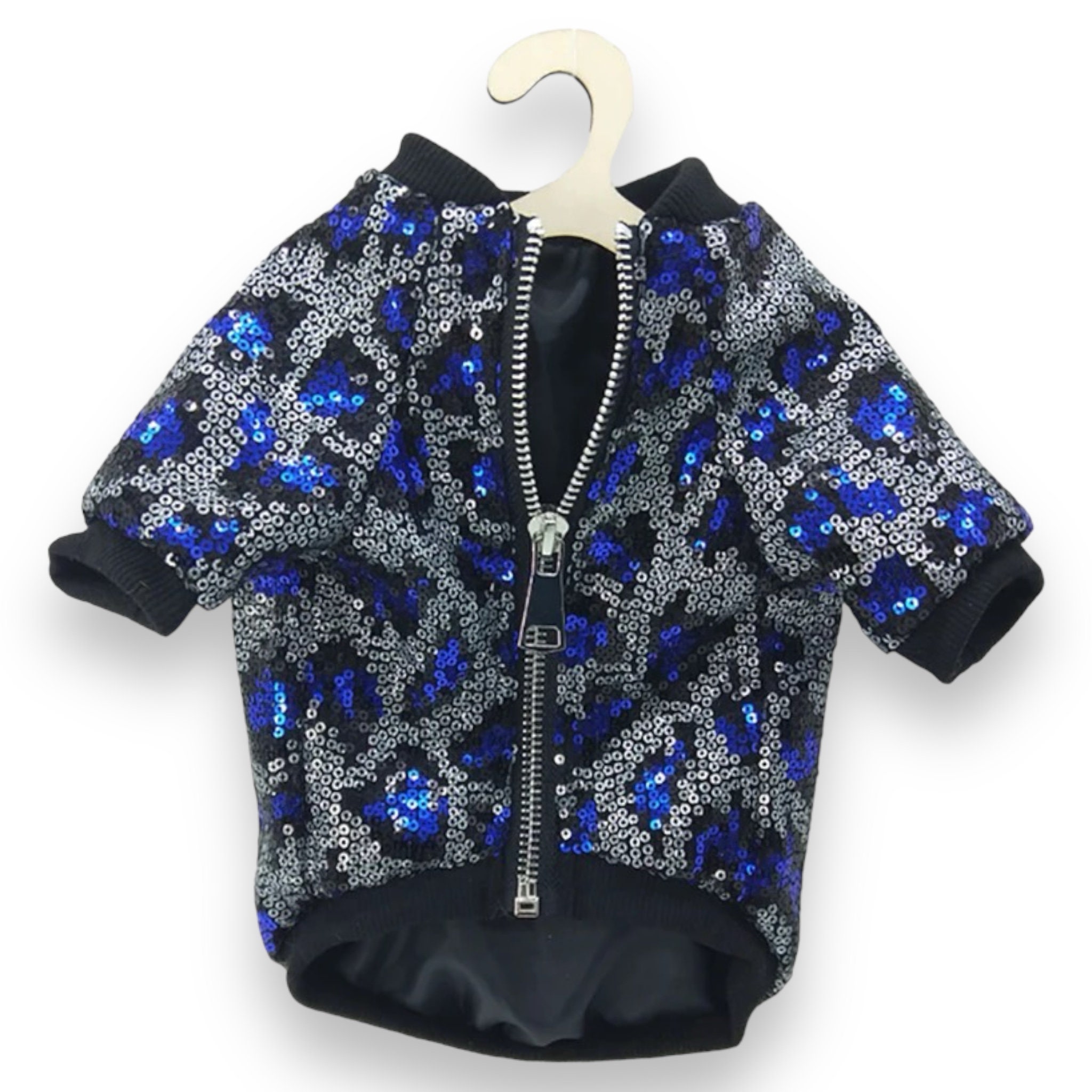 Luxury Design Pet Dogs Clothes Pets Sequin Leopard Jacket for Small ...