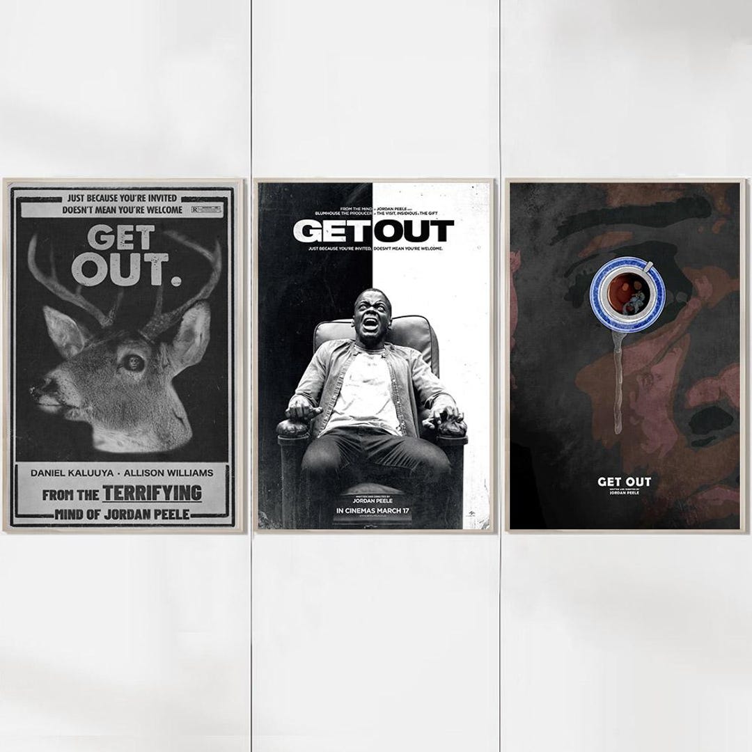 Get Out Movie Posters - Canvas Prints - Movie Fans Collection - Room ...