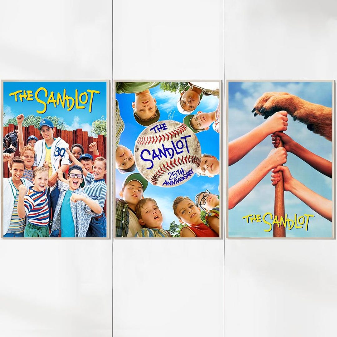 The Sandlot (1993) Movie Poster - Canvas Print - Home Decor - Vintage ...