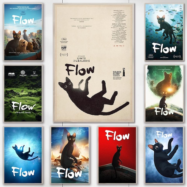 Flow 2024 Movie Poster - Etsy