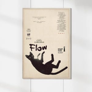 Flow (2024) Movie Posters - Art Prints - Movie Home Decor - Birthday Gifts - Etsy