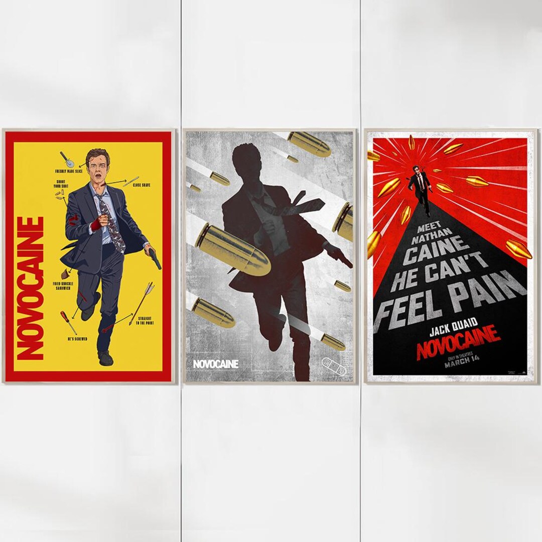 Novocaine (2025) Movie Posters - Canvas Prints - Movie Fans Collection ...