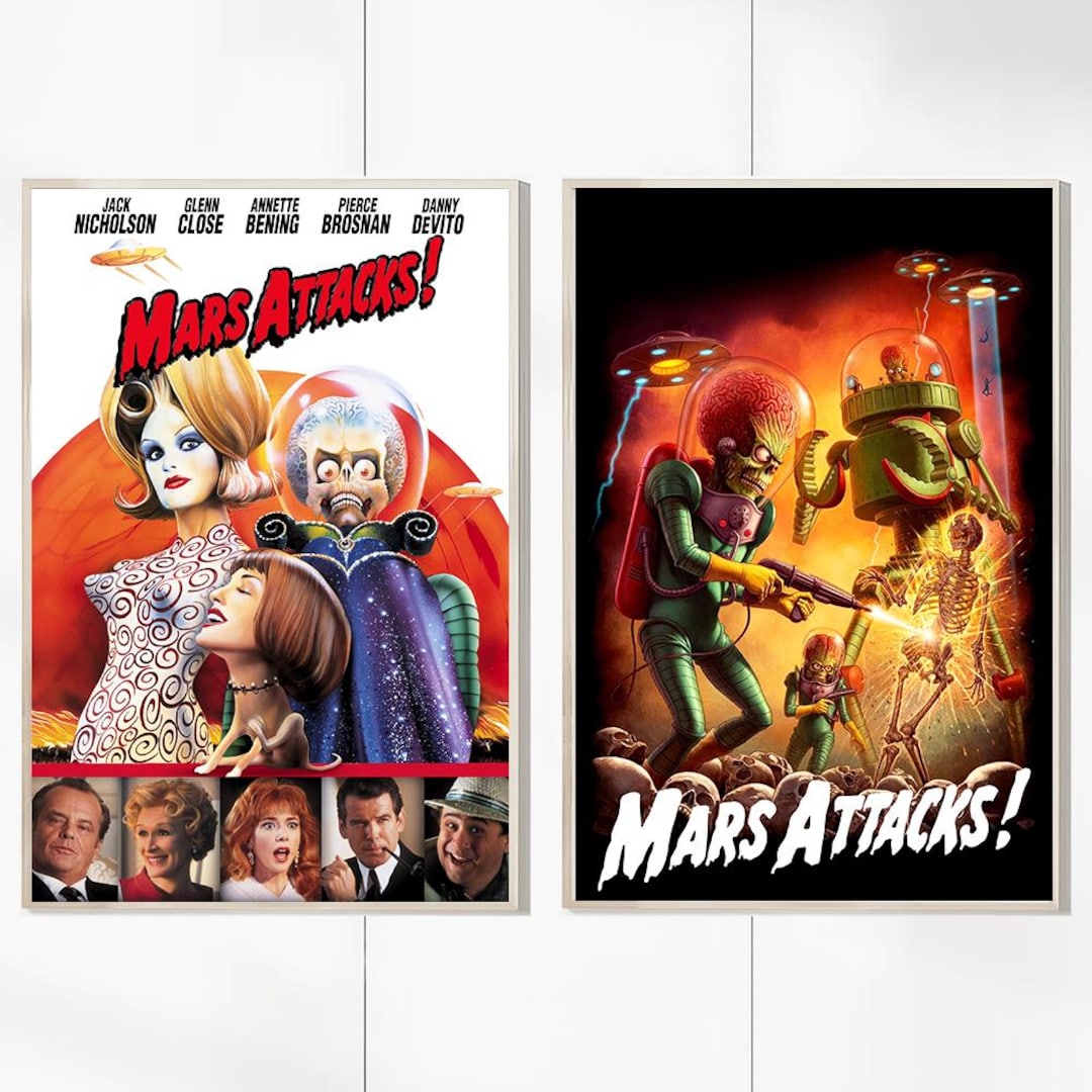 Mars Attacks! (1996) Movie Posters - Art Prints - Movie Home Decor ...