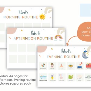 Printable Daily Routine Cards, Toddler Routine Chart, Daily Rhythm ...