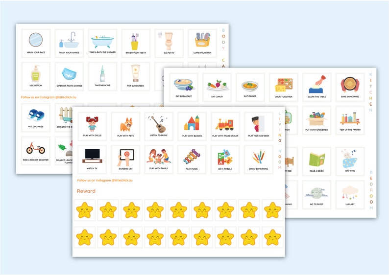 Printable Daily Routine Cards, Toddler Routine Chart, Daily Rhythm ...