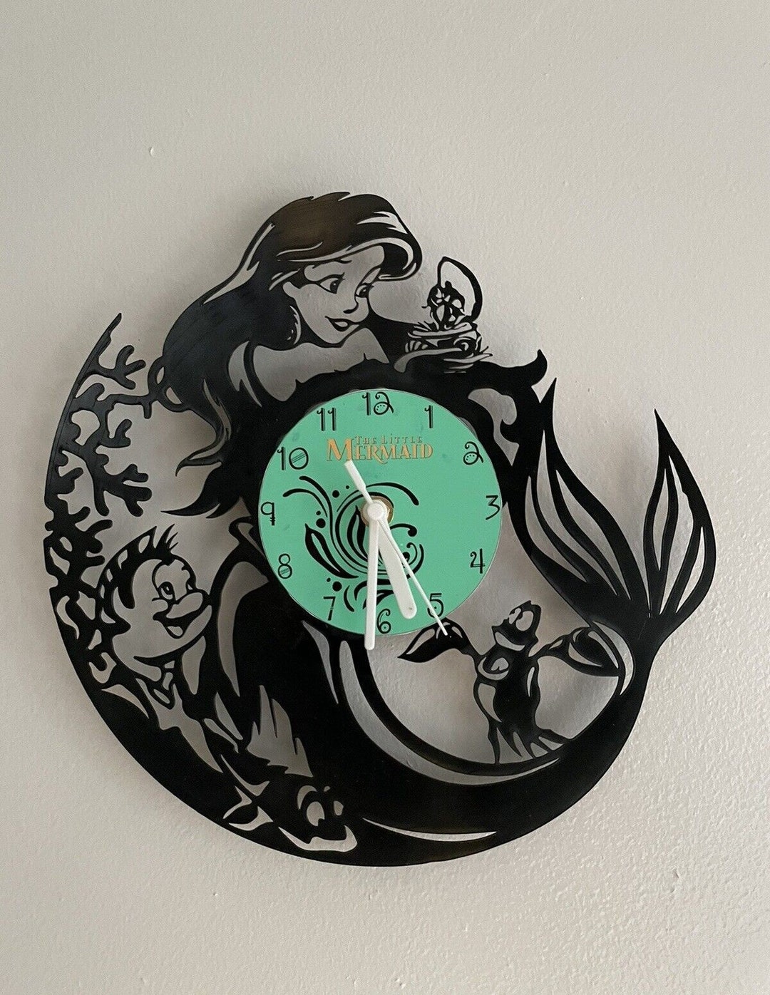 Disney the Little Mermaid Vinyl Record Wall Clock, Room Decor, Best ...