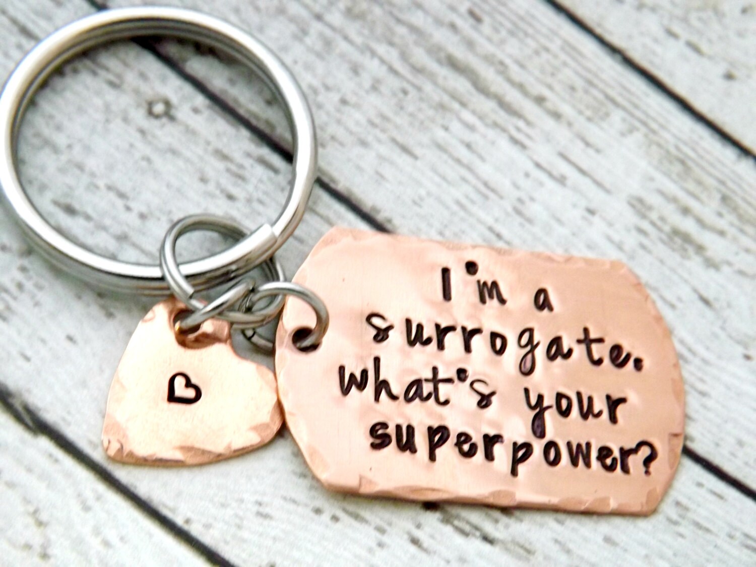 Surrogate gift surrogate keychain personalized key chain Im | Etsy