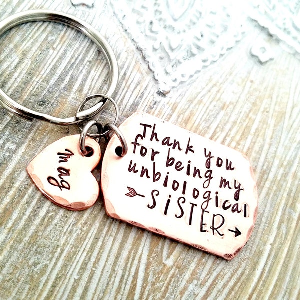Sister Keychain - Etsy