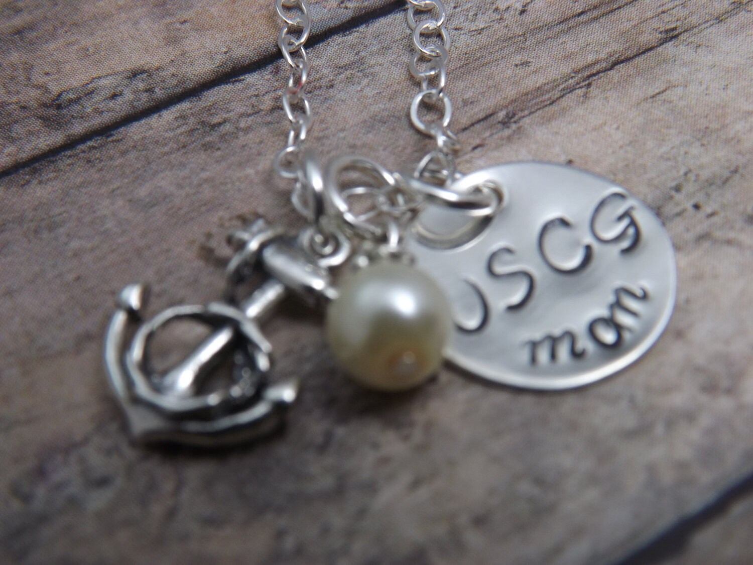 Coast Guard Necklace USCG Necklace Coast Guard Jewelry - Etsy