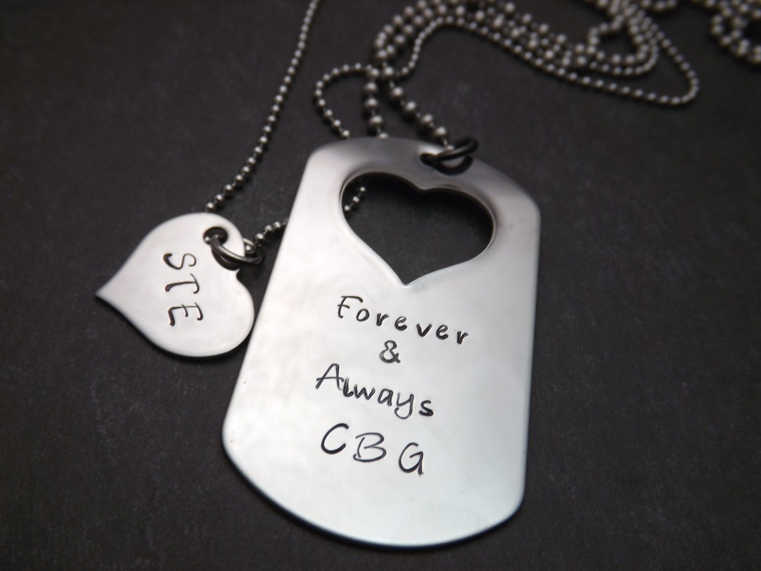Forever and Always Necklace Couples Necklace Set Couples - Etsy