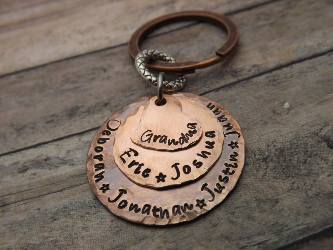 Mothers Day Gift-personalized Keychain -moms Key Chain-grandmother ...