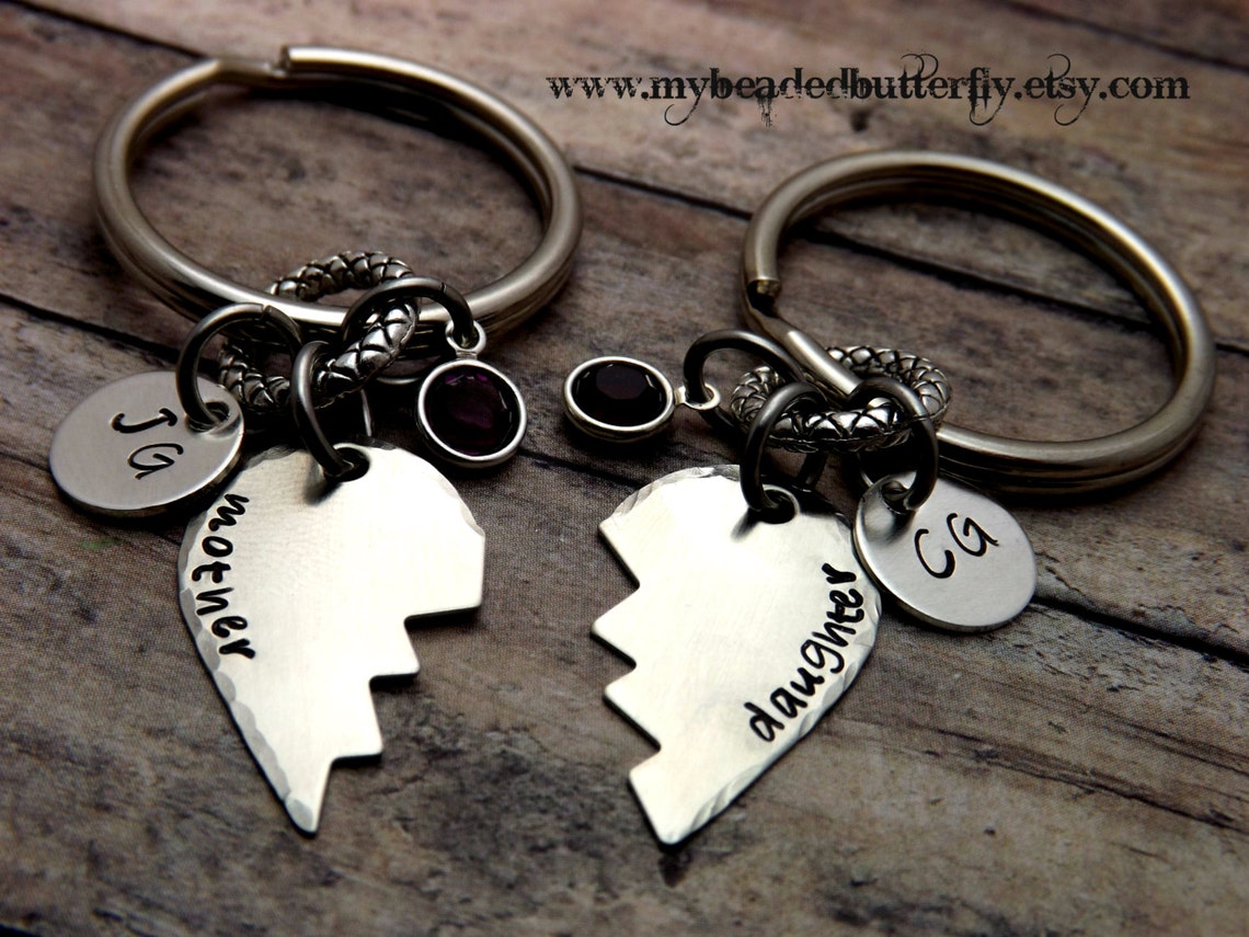 Mother Daughter Jewelry-key Chain-best Friends-couples Key - Etsy