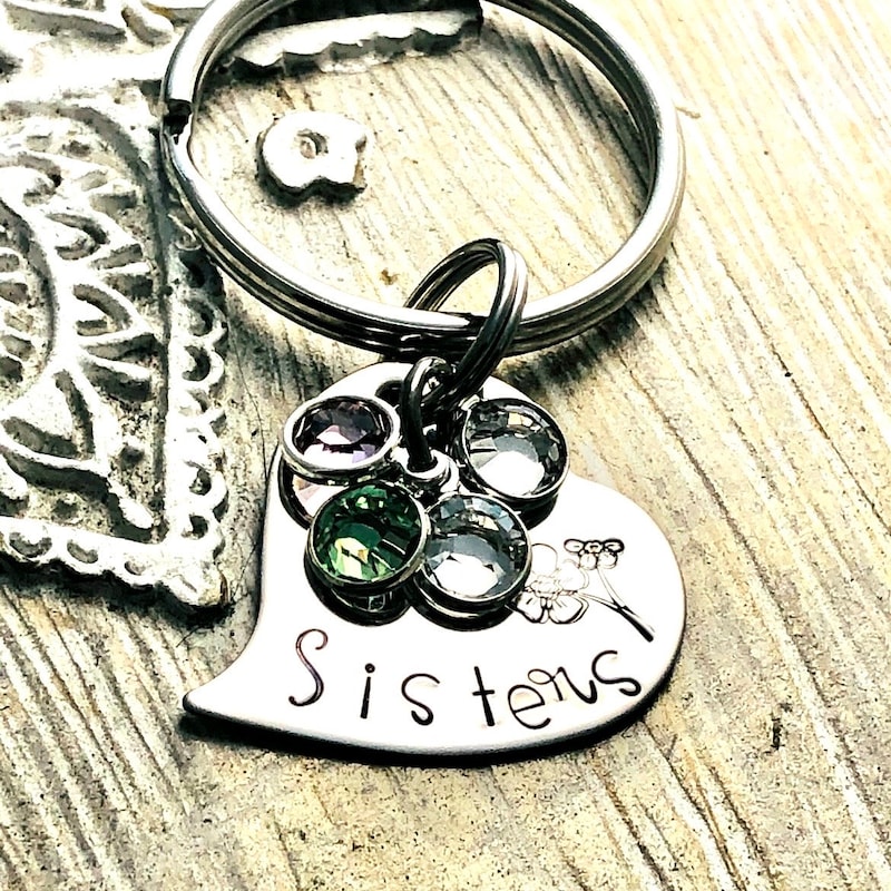 Sister Keychain - Etsy