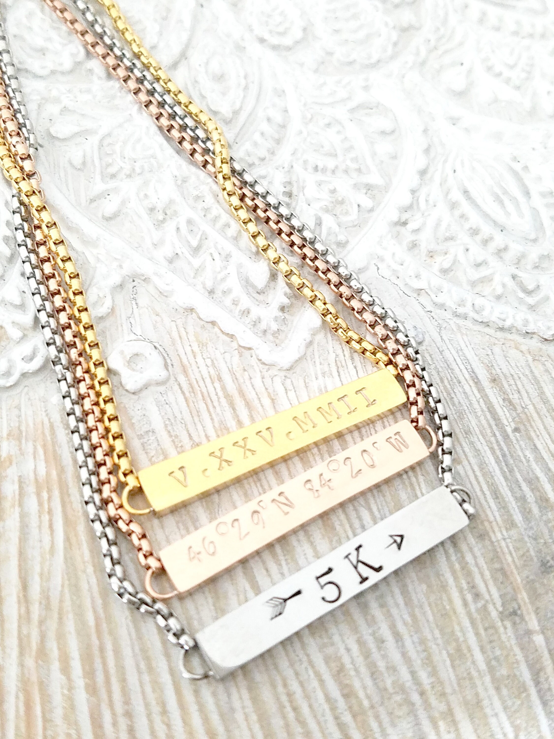 Personalized bracelet-personalized bangle-toggle bracelet-gift | Etsy