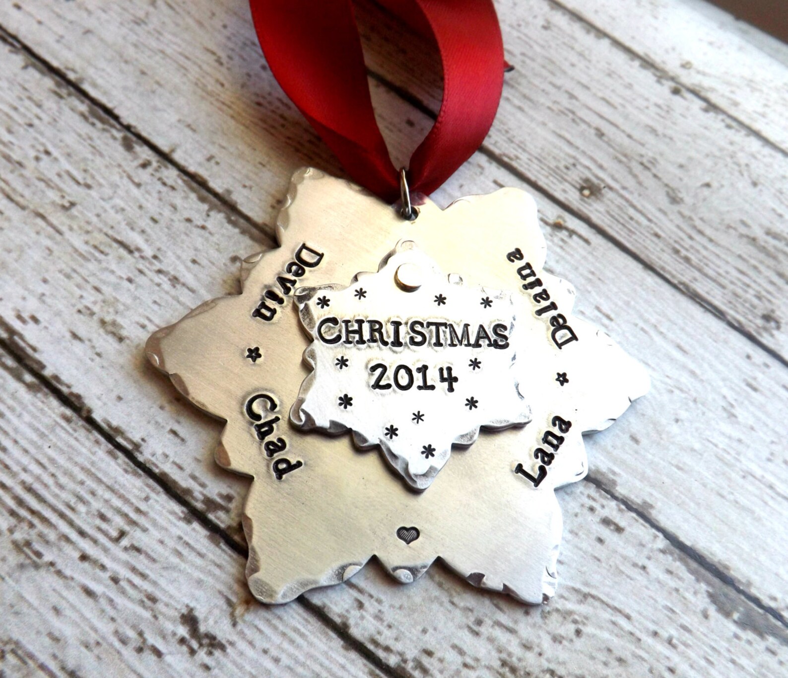 Personalized Christmas Ornament - Snowflake Ornament-christmas Gift ...