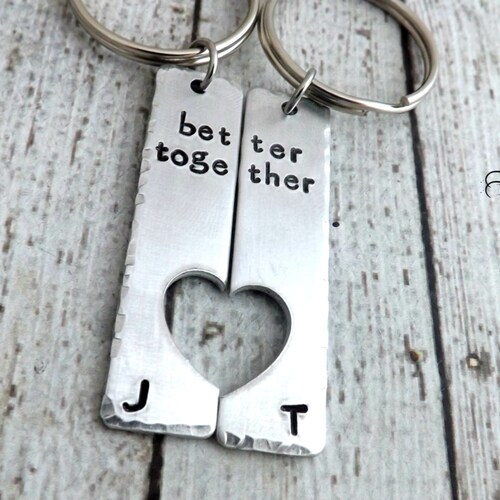 Personalized Keychain Couples Keychains Better Together - Etsy
