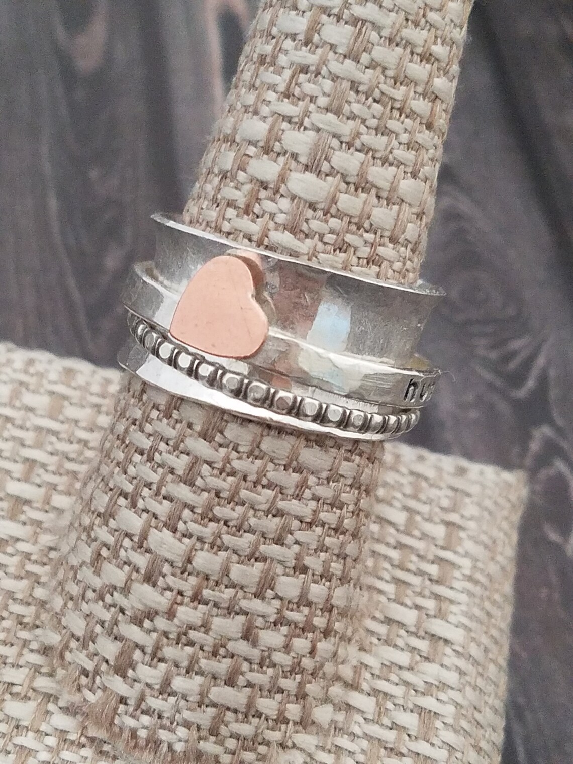 Spinner Ring Spin Ring Personalized Spinner Ring-fidget - Etsy
