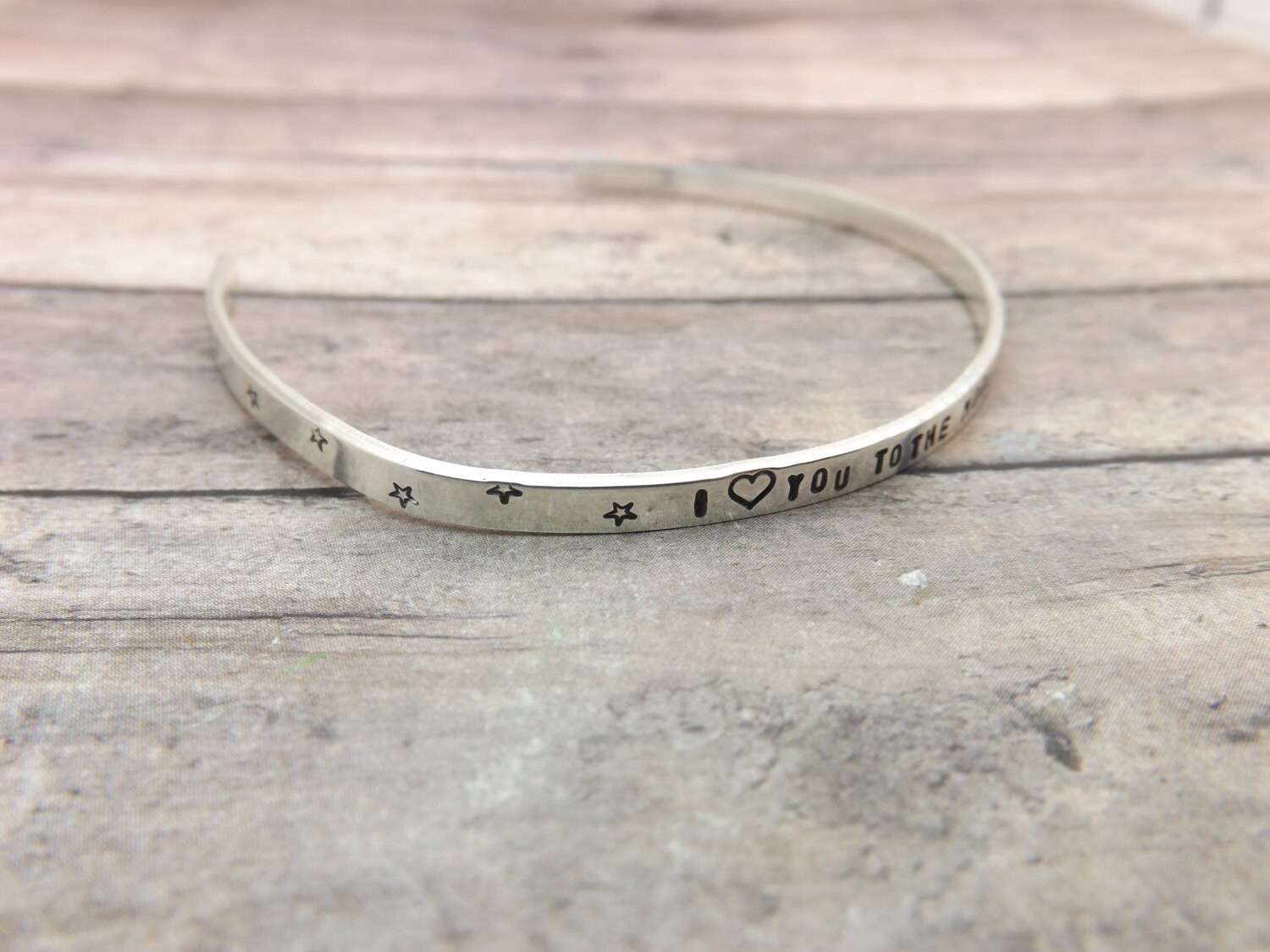 Personalized Bracelet Hand Stamped Cuff - Etsy