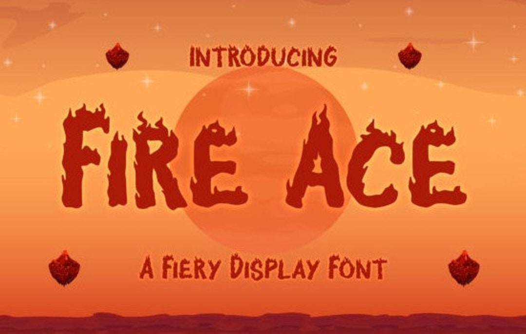 Fire Ace Font, Minimalist Font, Cricut Fonts, Casual Font, Modern Font ...