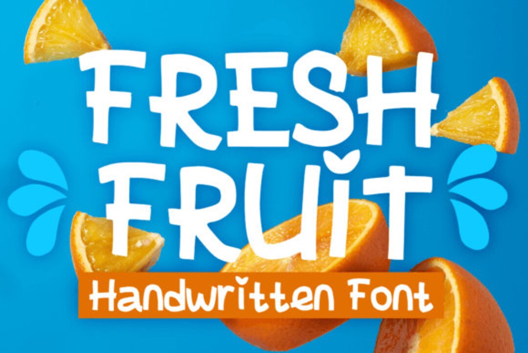 Fresh Fruit Font, Calligraphy Font, Crafters Font, Handwritten Font ...