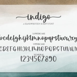 Indigo Font, Fonts With Tails, Wedding Font, Modern Font, Display Font ...