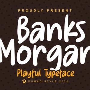 Banks Morgan Font, Minimalist Font, Cricut Fonts, Casual Font, Modern ...