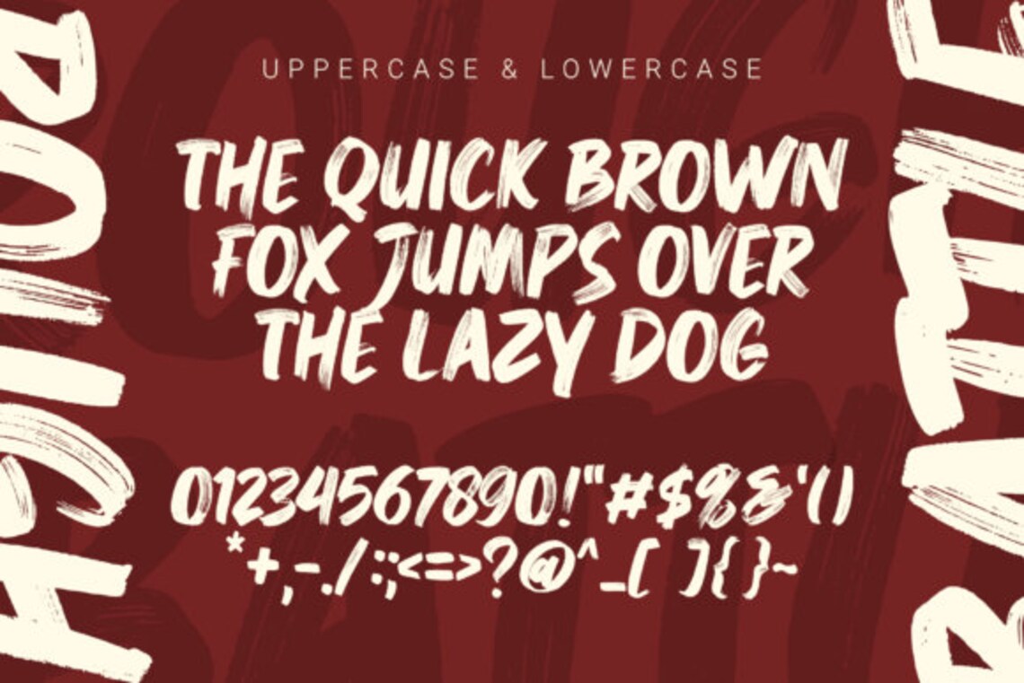 Rough Battle Font, Minimalist Font, Cricut Fonts, Casual Font, Modern ...