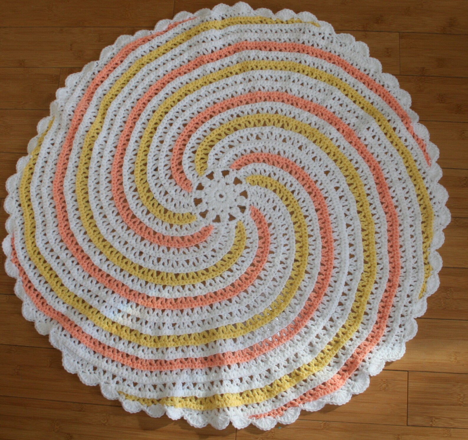 Spiral Crochet Baby Blanket Pattern Instant Pdf Dowload - Etsy