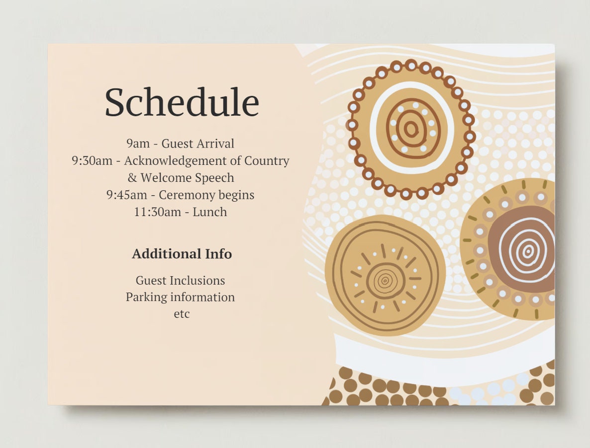 Indigenous Aboriginal Design Event Invitation Template- Digital ...