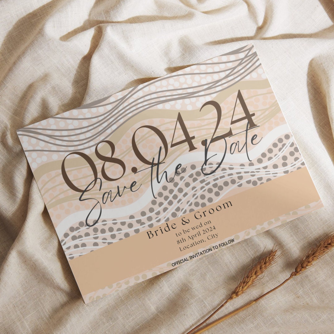 Save the Date Invitations - Digital Template, Fully Editable ...